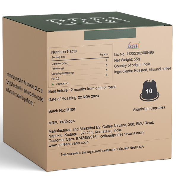 Coffee Nirvana Coffee Beans, Coffee Capsules, Instant Coffee